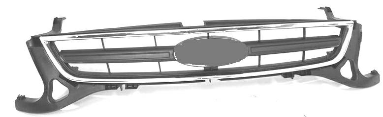 Griglia Nera Con Cornice Cromata Per Ford Mondeo 10>