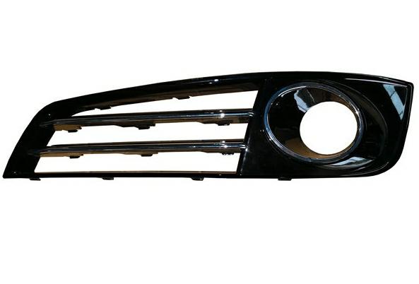 Griglia Paraurti Anteriore Sinistra +Fendinebbia+3 Cromature Per Audi A8 10>14