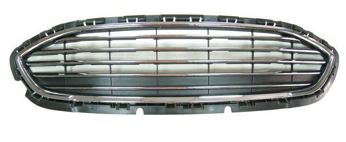 Griglia Nera Con Cornice+Modanatura Cromata Per Ford Fiesta 17> Diesel