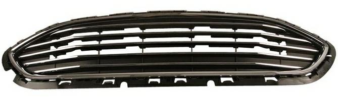 Griglia Nera Con Cornice+Modanatura Cromata Per Ford Fiesta 17> Benzina